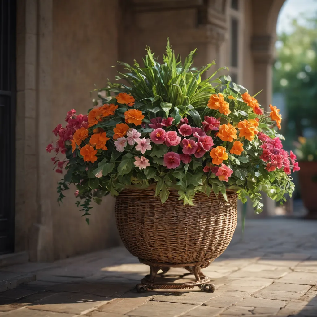 The Art of Standing Wicker Planters in Design
